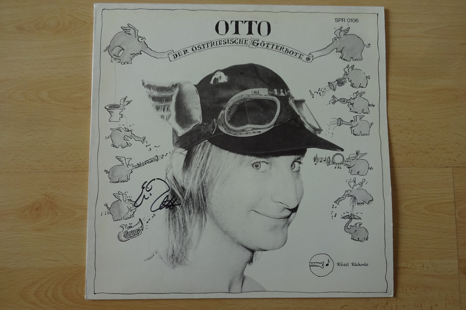 Otto Waalkes Autogramm signed LP-Cover "Der Ostfriesische Götterbote ...