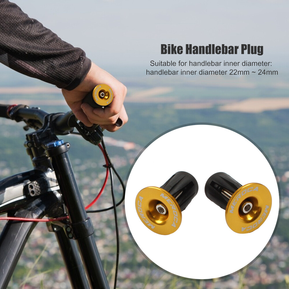 1 Pair Bicycle Handle Bar Grip End Cap Road MTB Handlebar End Plugs ...