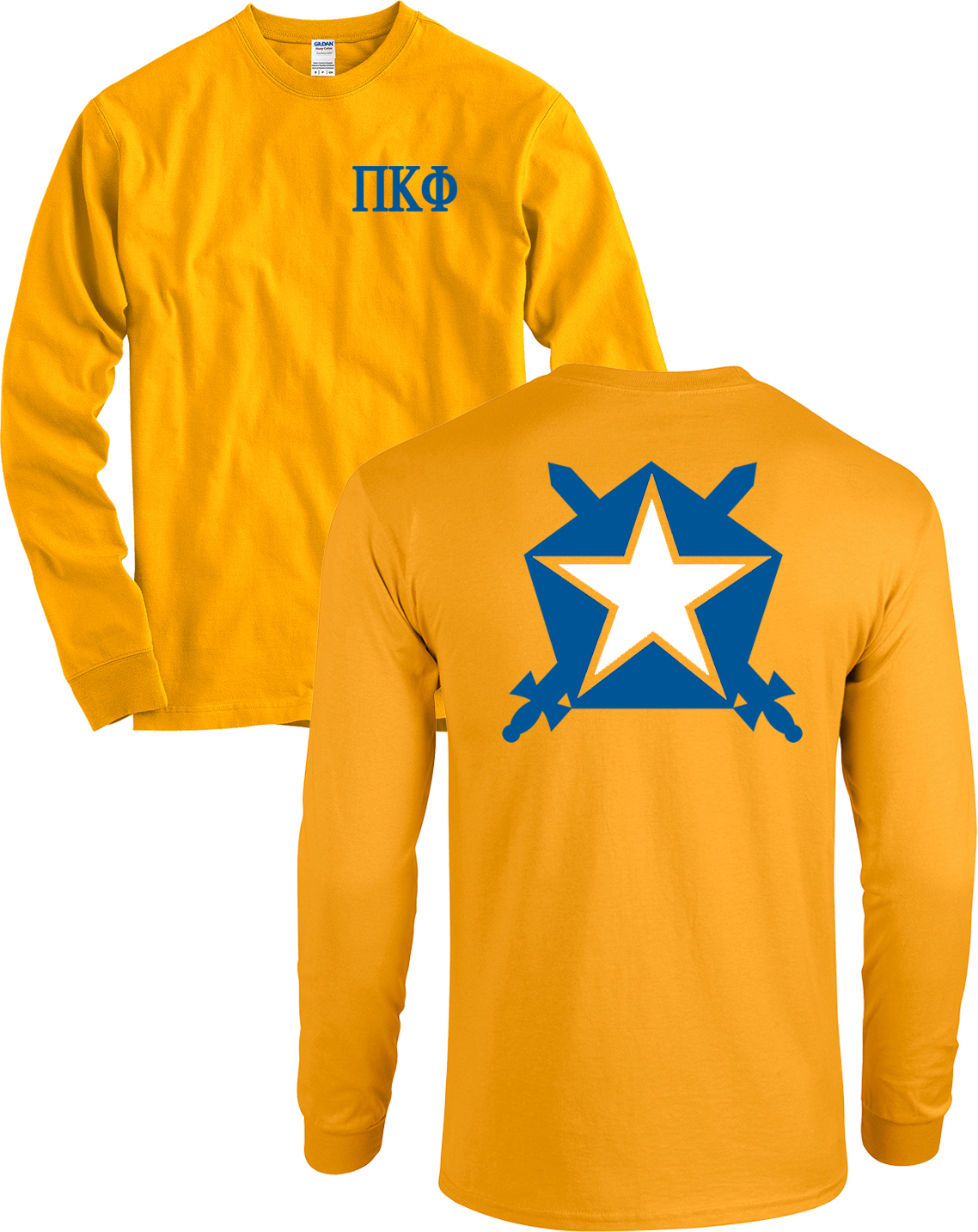 Pi Kappa Phi Fraternity Star Shield Long Sleeve Shirt Pi Kapp - MORE ...