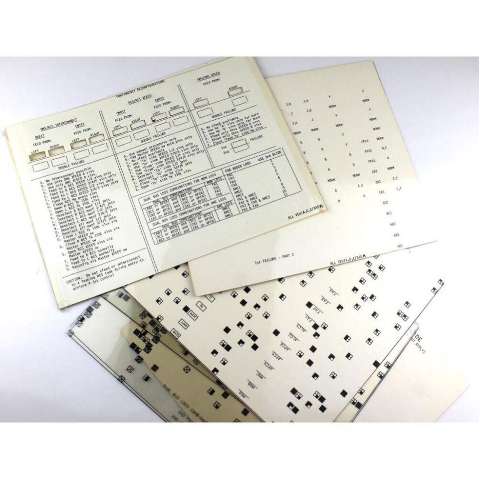Astronaut Ken Cameron's OMS/RCS Training Slide Rule | eBay
