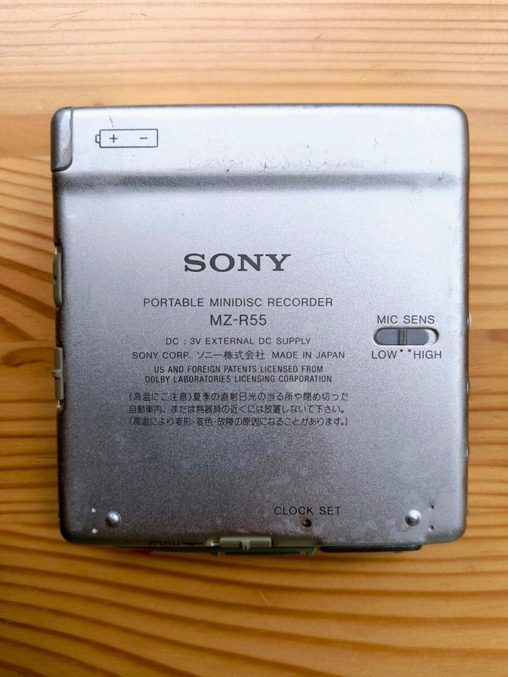 Sony Walkman MZ-R55 Minidisc MD Player Digital Recorder Silver Tested ...