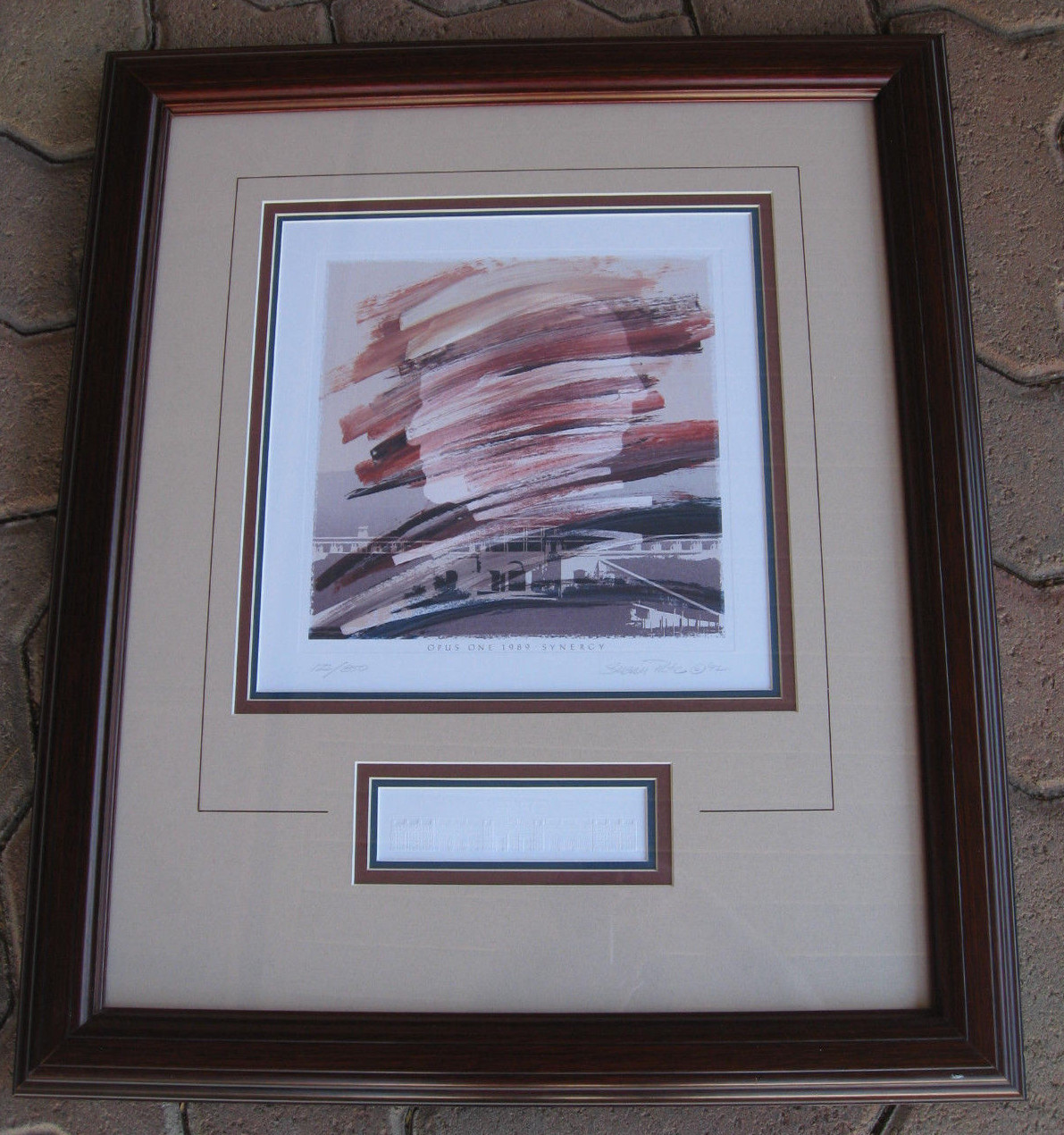 SUSAN PATE~OPUS ONE~WINERY~SYNERGY~SIGNED LITHOGRAPH~1989~122/850~COA ...