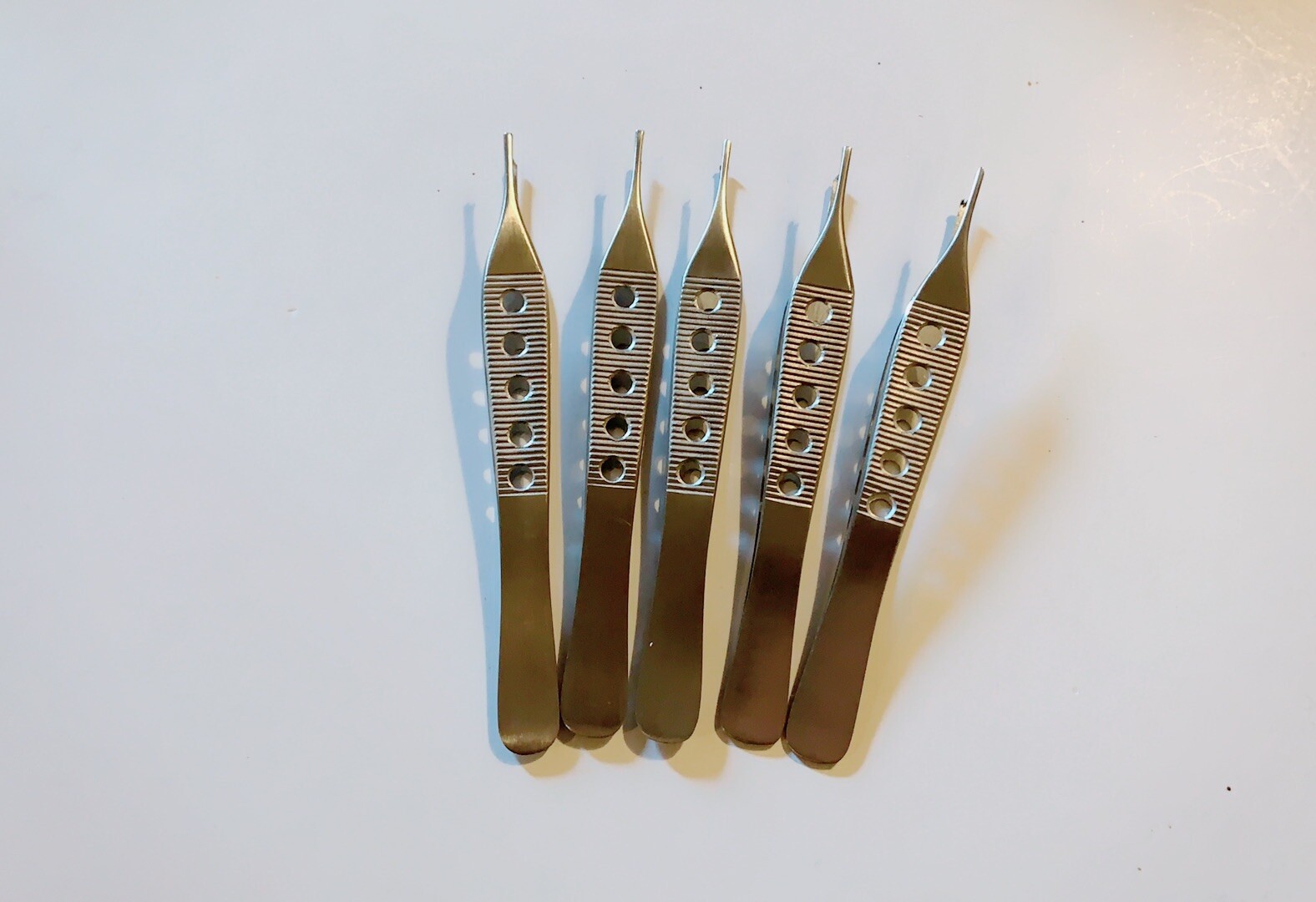 5PS DENTAL KOCHER TWEEZERS FORCEPS 4.5” SURGICAL RAT TEETH PICKING ...