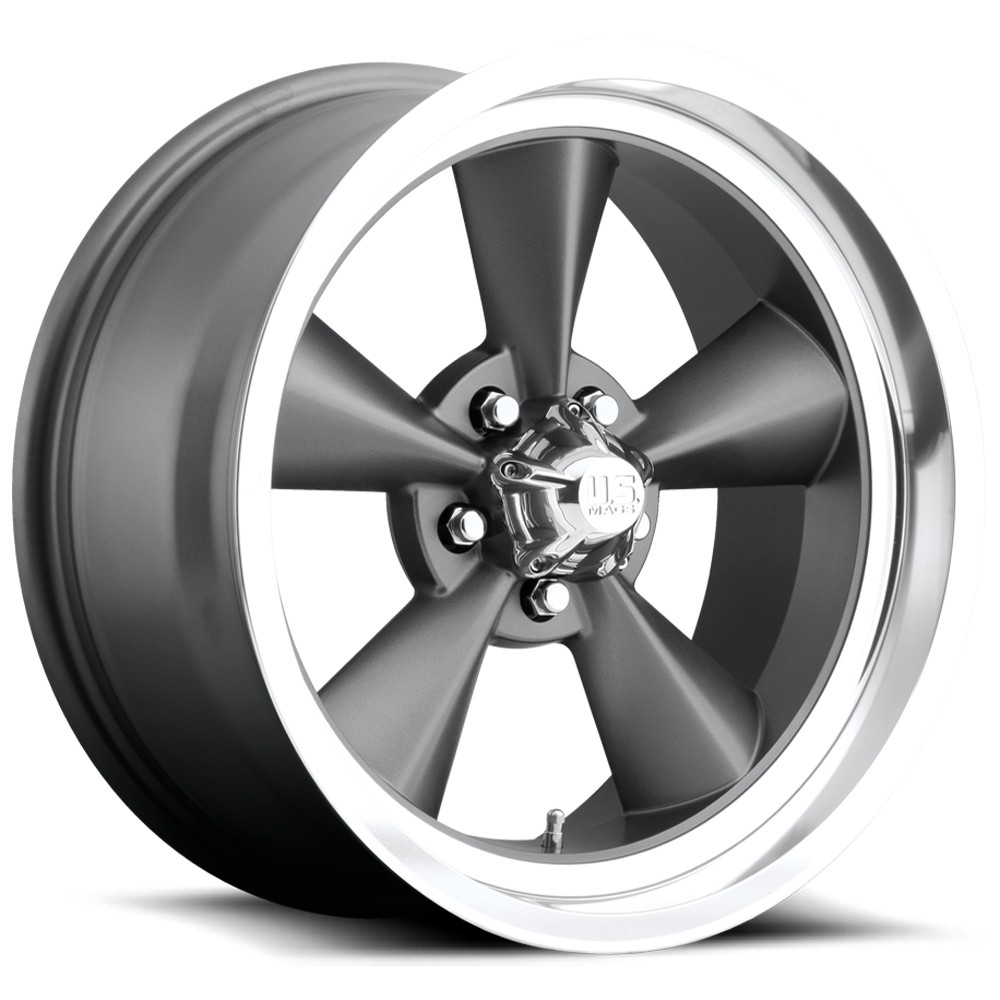 (Set of 4) US Mags U102 Standard 18x8 5x4.75" +1mm Gunmetal Wheels Rims ...