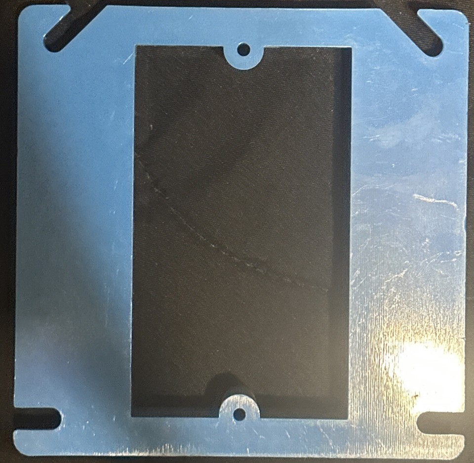 Carlon A410 Outlet Box Cover, Square, Raised, 1 Gang, 4-Inch, Blue | eBay