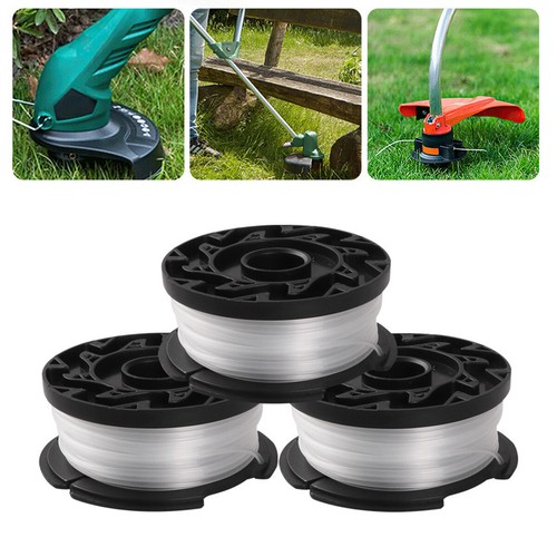 3pcs Black and Decker Strimmer Spool & Line A6481 For Reflex Strimmer ...