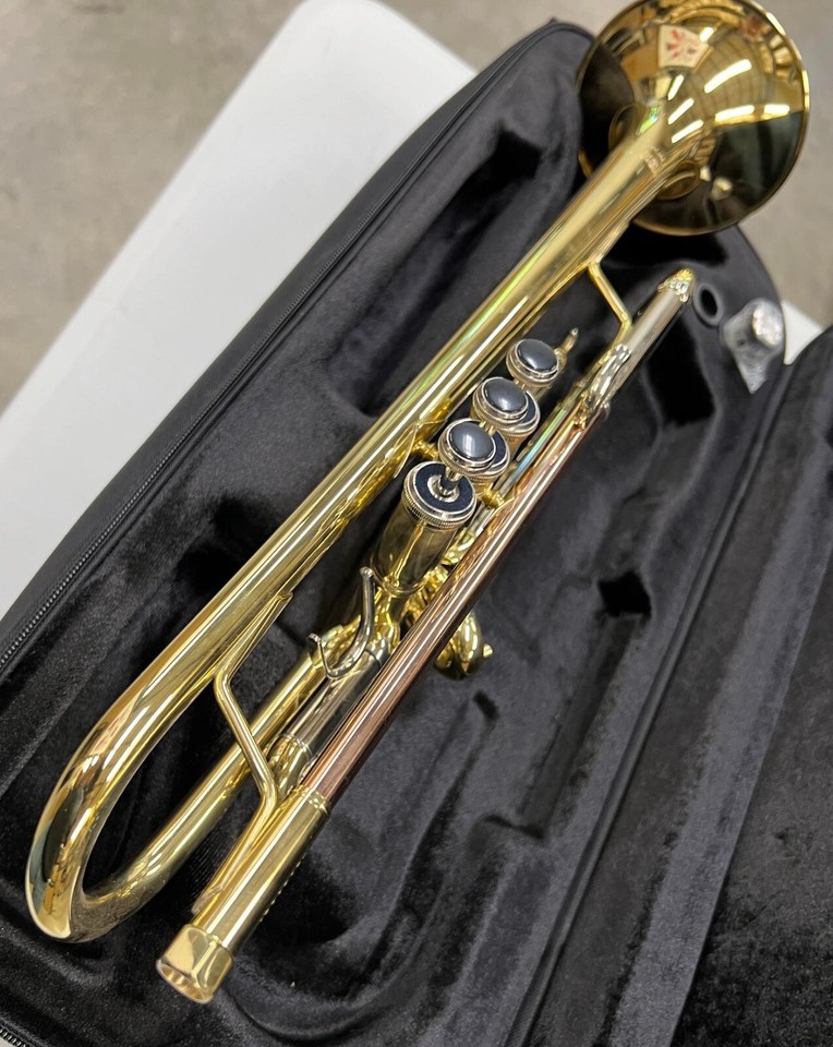 Wisemann 0901TR Trumpet, Bb, brass lacquered, rosebrass leadpipe,case ...