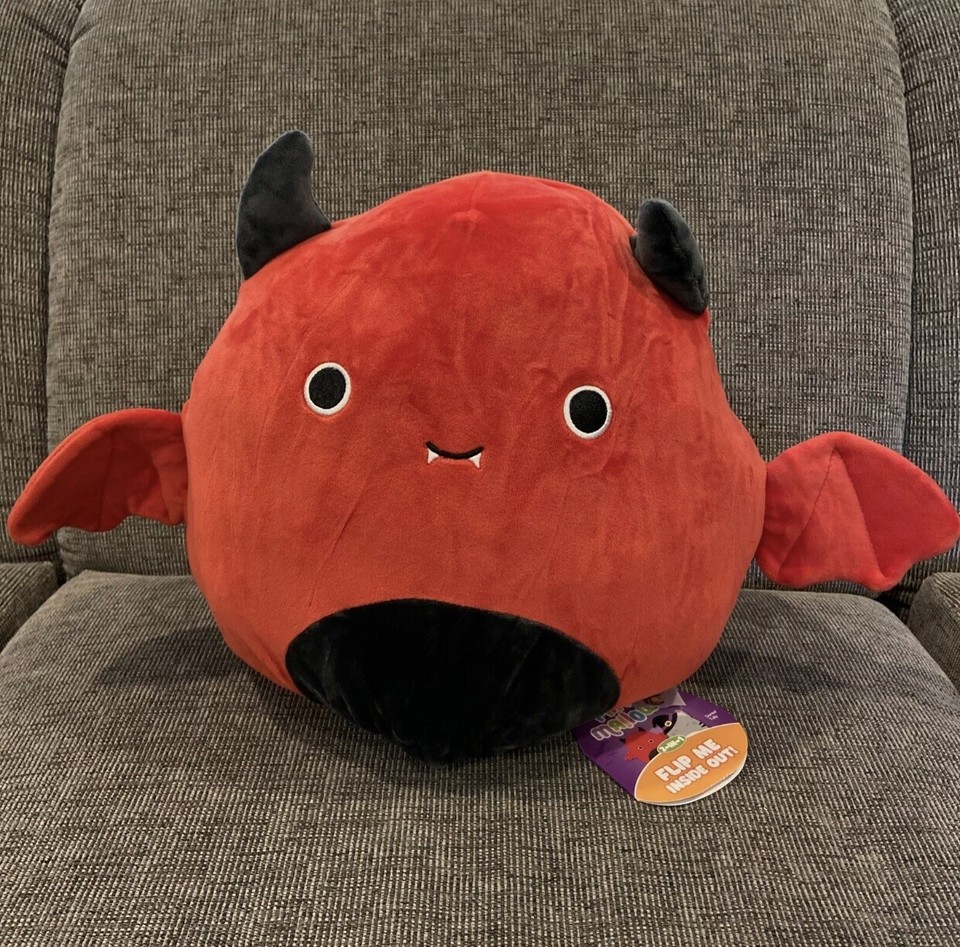 2021 Halloween Squishmallows 12” Flip A Mallows Tally Cat Witch/Dante ...