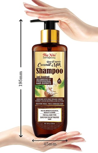 The Nile Raw Organic Coconut milk shampoo 200ml. | eBay