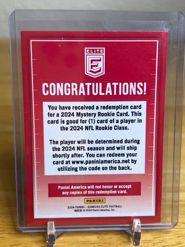 2024 Panini Donruss Elite Mystery Rookies Redemption Card #3 ...