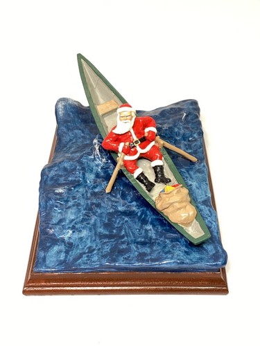 Sebastian Miniature SANTA IN A DORY Boat 50th Anniversary Limited ...