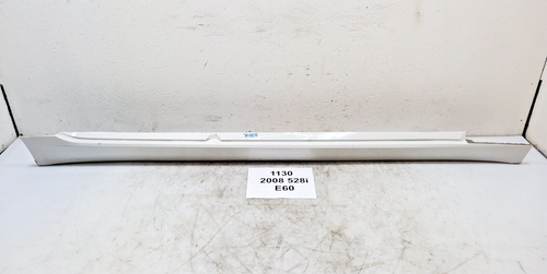 08-10 OEM BMW E60 528 Sedan Right Passenger Skirt Rocker Panel White ...