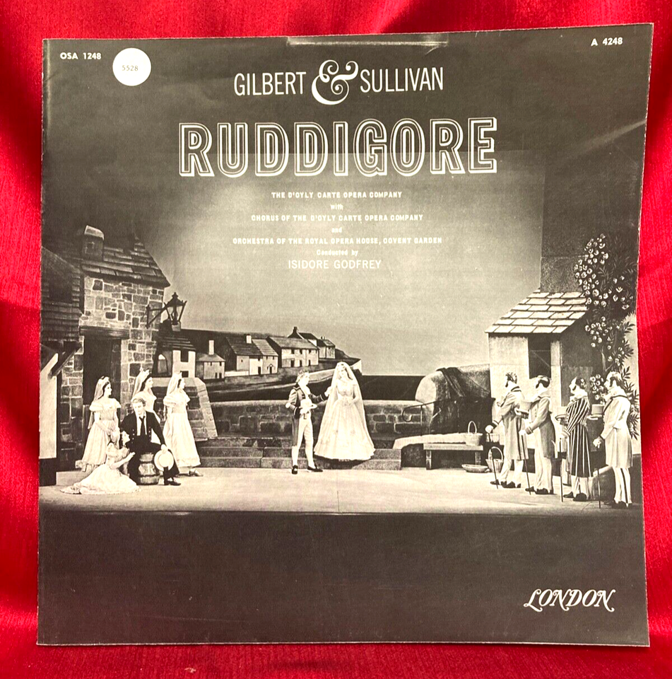 3-LP Set, Complete GILBERT & SULLIVAN: RUDDIGORE, THE D'OYLY CARTE ...