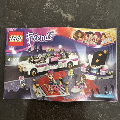 Lego Friends 41107 Pop Star Limo - 100% Complete W/instruction Book | eBay