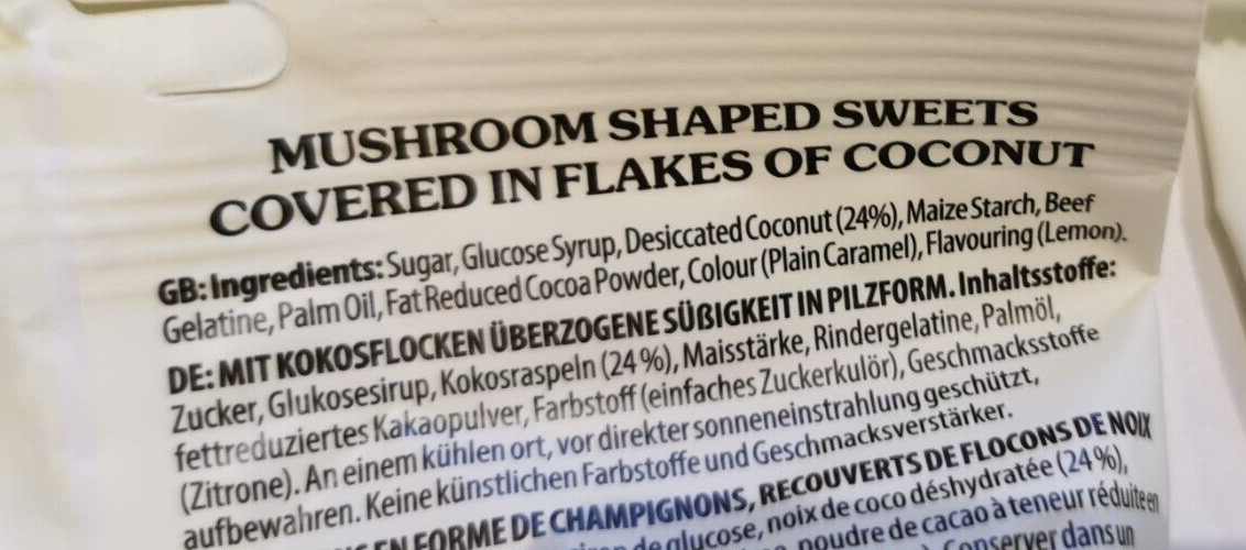 Taveners Coconut Mushrooms 5x 120g packs Sweets Pick Mix Retro Candy ...