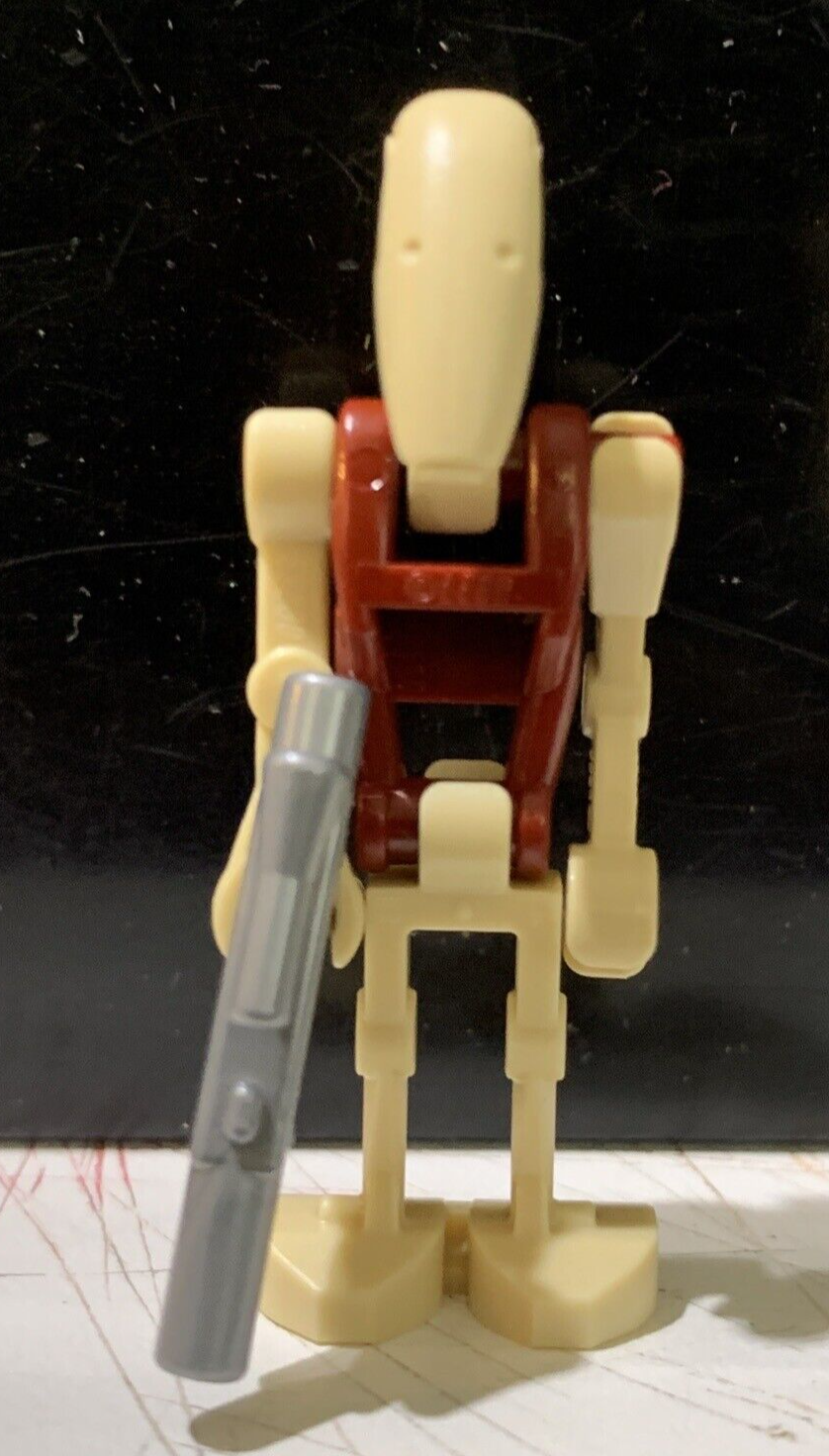 NEW Lego Star Wars Security Battle Droid Dark Red Minifigure sw0096 ...