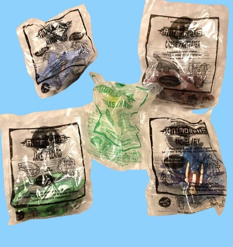 Taco Bell Vintage set of 5 Animorphs NEW NIP Marco Cassie Rachel Tobias ...