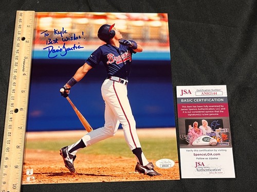 David Justice Hand Signed Autographed 8x10" Baseball Photo JSA COA AA ...
