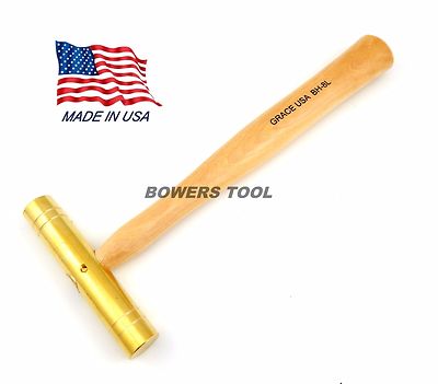 Grace 8oz Brass Hammer Extra Long Gunsmith Gun Care Machinist BH-8L ...