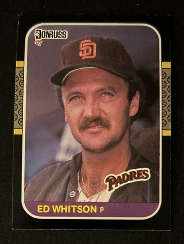 1987 Donruss Ed Whitson Baseball Card #360 Padres Pitcher VG O/C | eBay