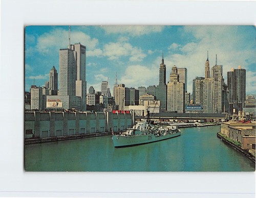 Postcard Ship Leaving Port Chicago Illinois USA | eBay