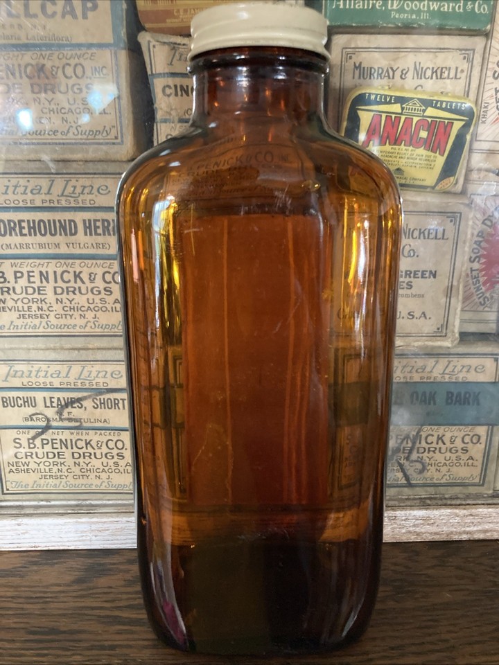 Upjohn Phenacetin & Codeine Bottle Empty 500 Ct Dispensing Bottle ...