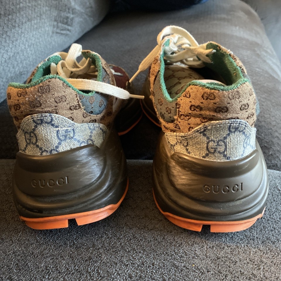 Gucci Rhyton Brick Red Sneaker - Size Gucci 10 US 10.5 | eBay