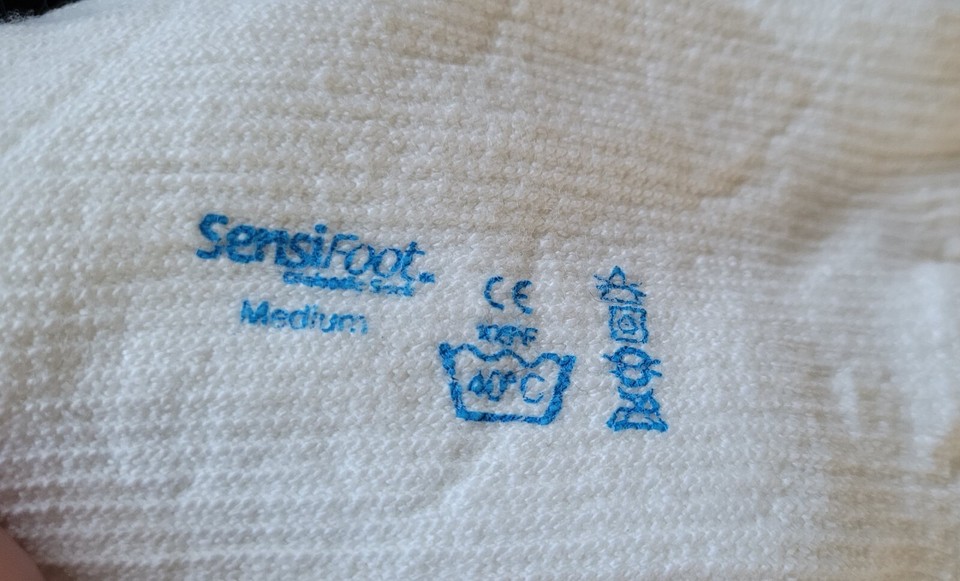 2 Pair JOBST SensiFoot Diabetic Compression Socks Knee Closed Toe M ...