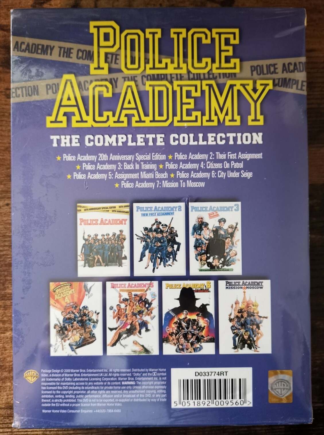 Police Academy 1-7 - The Complete Collection (Box Set) (DVD, 2009) for ...