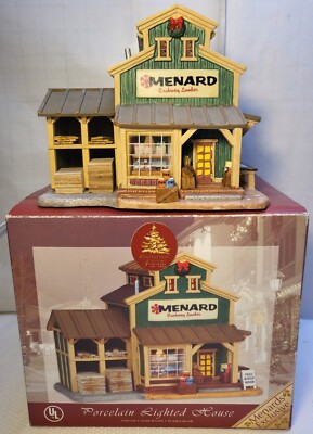 RETRO LEMAX ENCHANTED FOREST MENARDS EXCLUSIVE "MENARD" LIGHTED ...