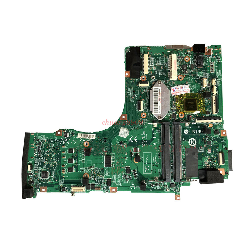 MS-17621 VER:2.1 For MSI GT70 Laptop Motherboard Intel HM77 DDR3 Tested ...