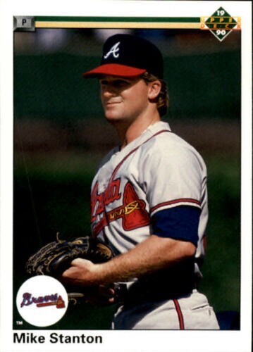 1990 Upper Deck #61 Mike STANTON Pitcher ROOKIE Atlanta BRAVES NM FREE ...