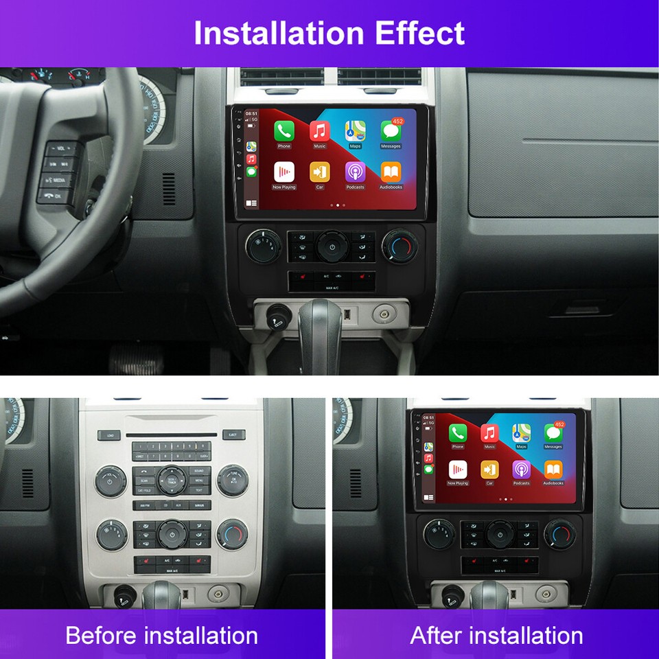 For Ford Escape 2007-2012 Android 15 9" Car GPS Navi Stereo Radio ...