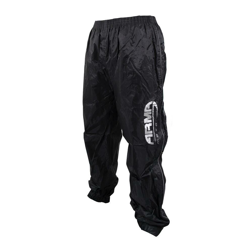 ARMR Moto Motorcycle Over Trousers All Weather Waterproof Black Over ...