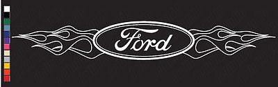 flaming FORD logo window/vehicle body/etc vinyl decal sticker | eBay