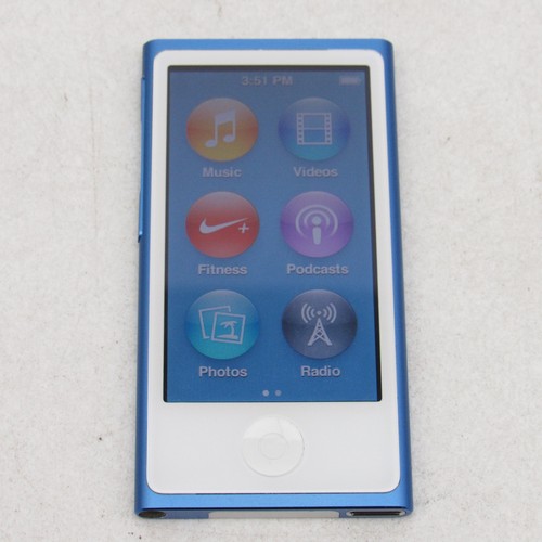 Apple iPod Nano 7th gen Multitouch A1446 16GB MKN02LL/A Blue 2015 MP3 ...