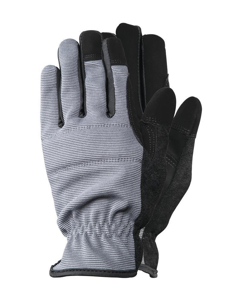 Men's Gray & Black Medium Performance Work Gloves 1 Pair Synthetic ...