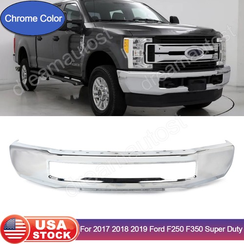 Steel Front Bumper Face Bar For Ford F250 F350 Super Duty 2017-19 W/O ...