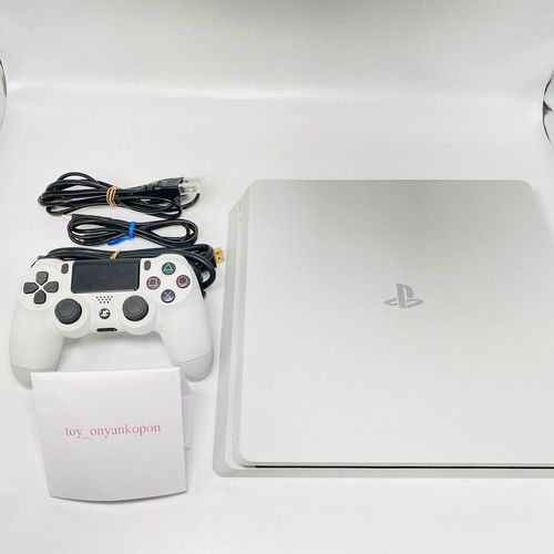 PS4 PlayStation 4 Sony Slim 1TB Glacier White Console JP | eBay
