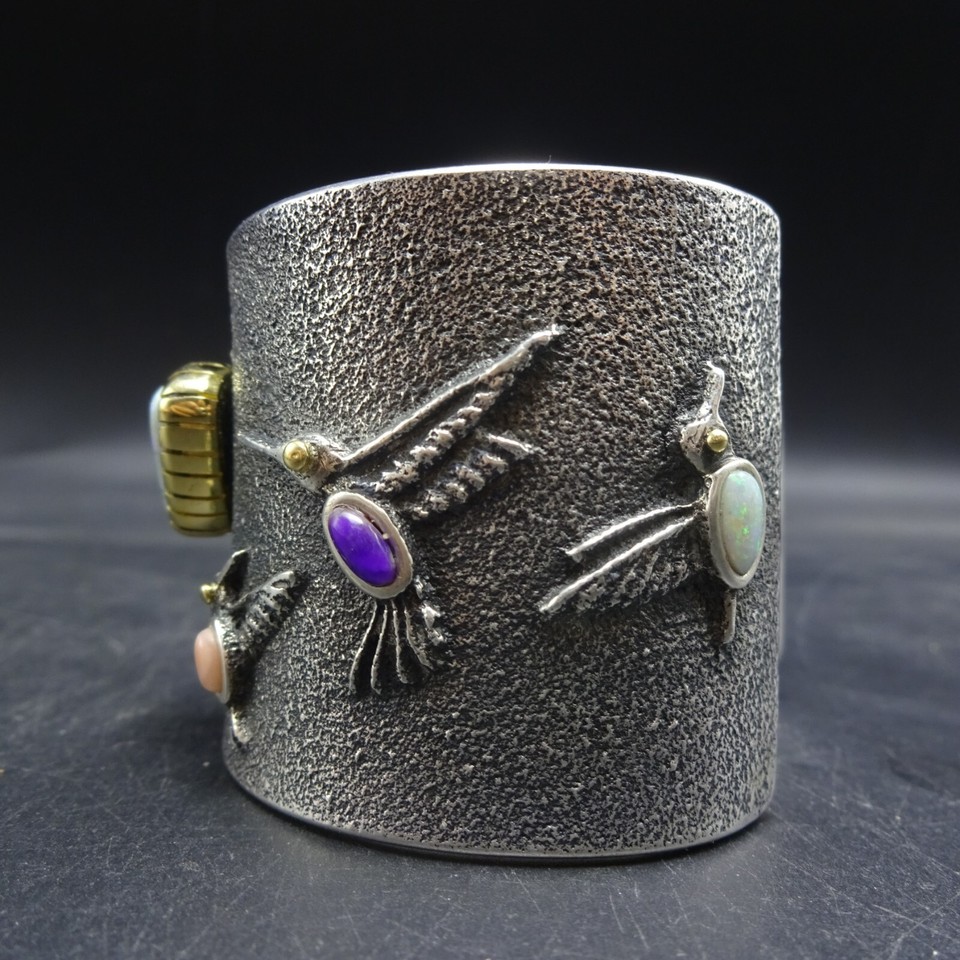 Philander Shanibah Isiah BEGAY Tufa Cast HUMMINGBIRD Cuff BRACELET with ...