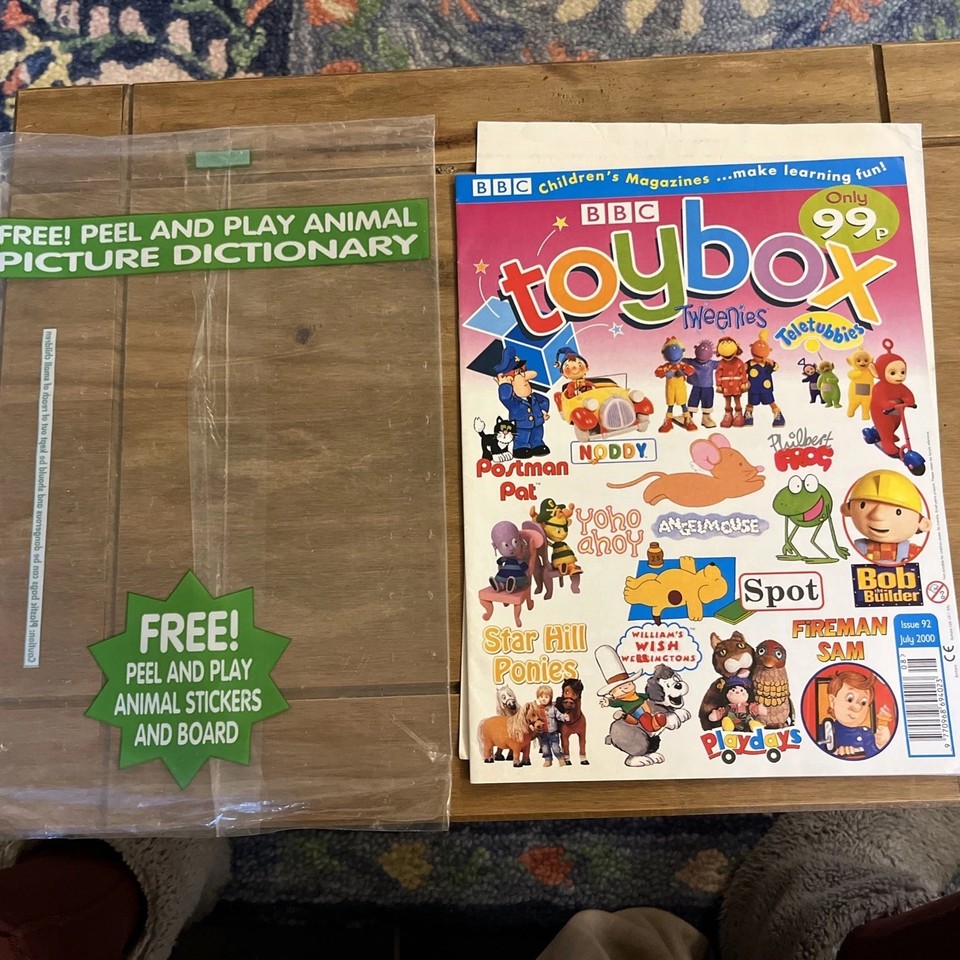 BBC Toybox Magazine Issue 92 2000 Tweenies Postman Pat, Teletubbies etc ...