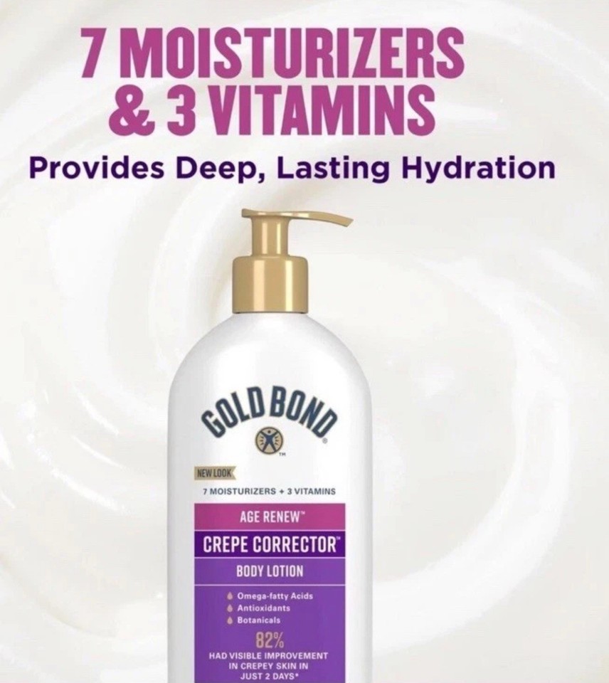 Gold Bond Age Renew Hand and Body Lotion Ultimate Crepe Corrector - 3 ...