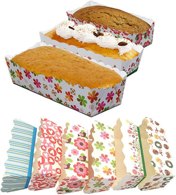 100 Pieces Set Mini Loaf Cake Cases - Paper Baking Pan, Disposable ...