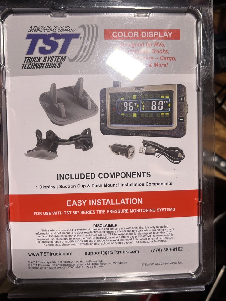 TST Truck Systems TST507DC 507 Series Color TPMS Display TST-507-D-C. Brand New! | eBay