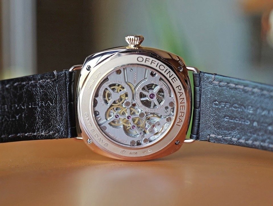 Panerai PAM 395 Radiomir GMT 8 Day's Rose Gold LTD 45mm Watch PAM00395 ...