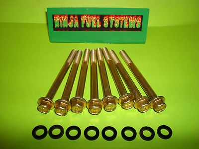 HOLLEY 4150 4500 CARBURETOR BOWL SCREW 8PK W/NYLON WASHERS 650 750 850 ...
