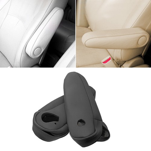 2*ALL BLACK Leather Front Seat Armrest Handle skin for Lexus RX300 330 ...