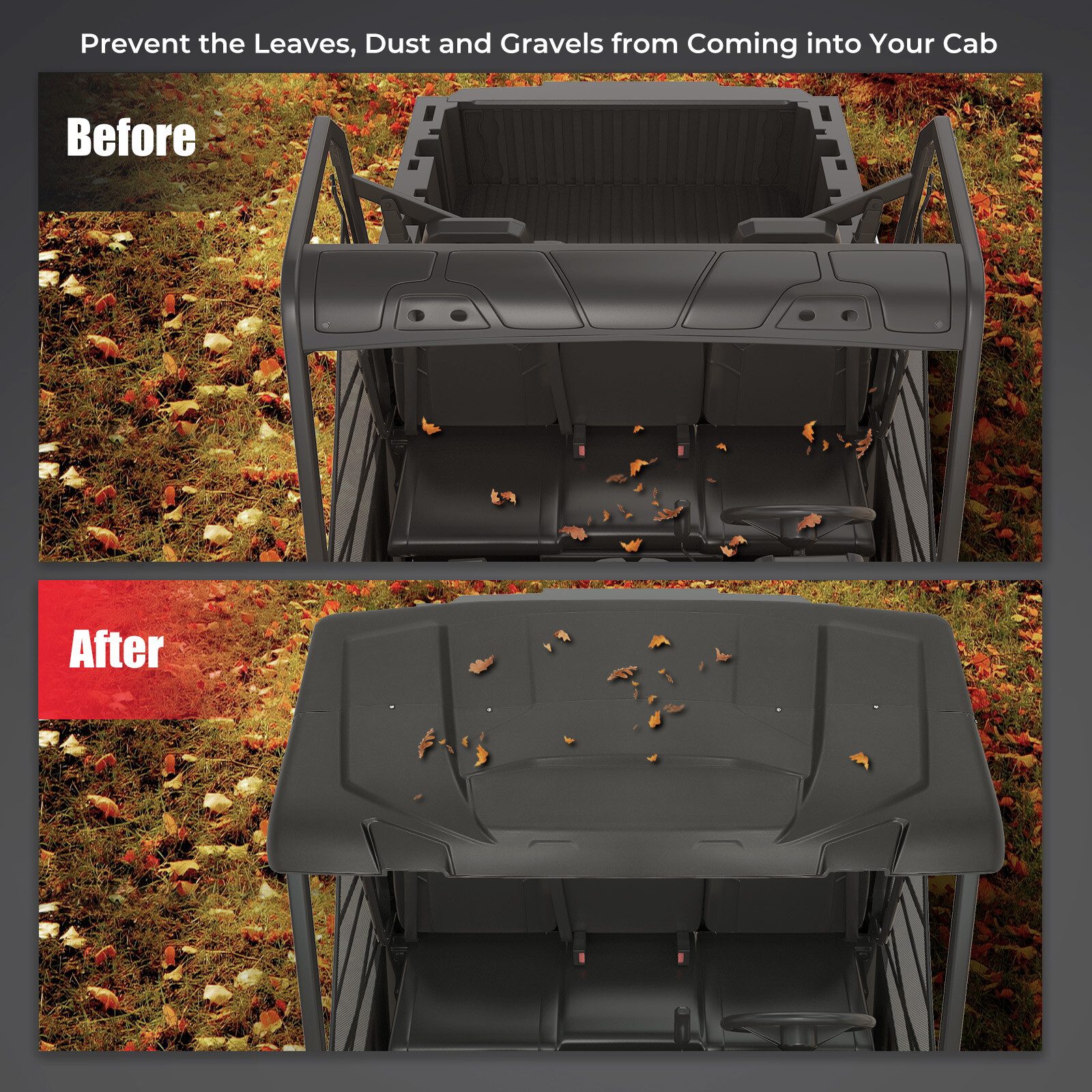 Hard Roof Top Sport Cover For 2016-2025 Can-Am Defender HD8/HD9/HD10 ...