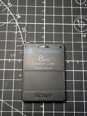Genuine OEM Sony Playstation 2 (PS2) MagicGate 8 MB Memory Card (SCPH ...