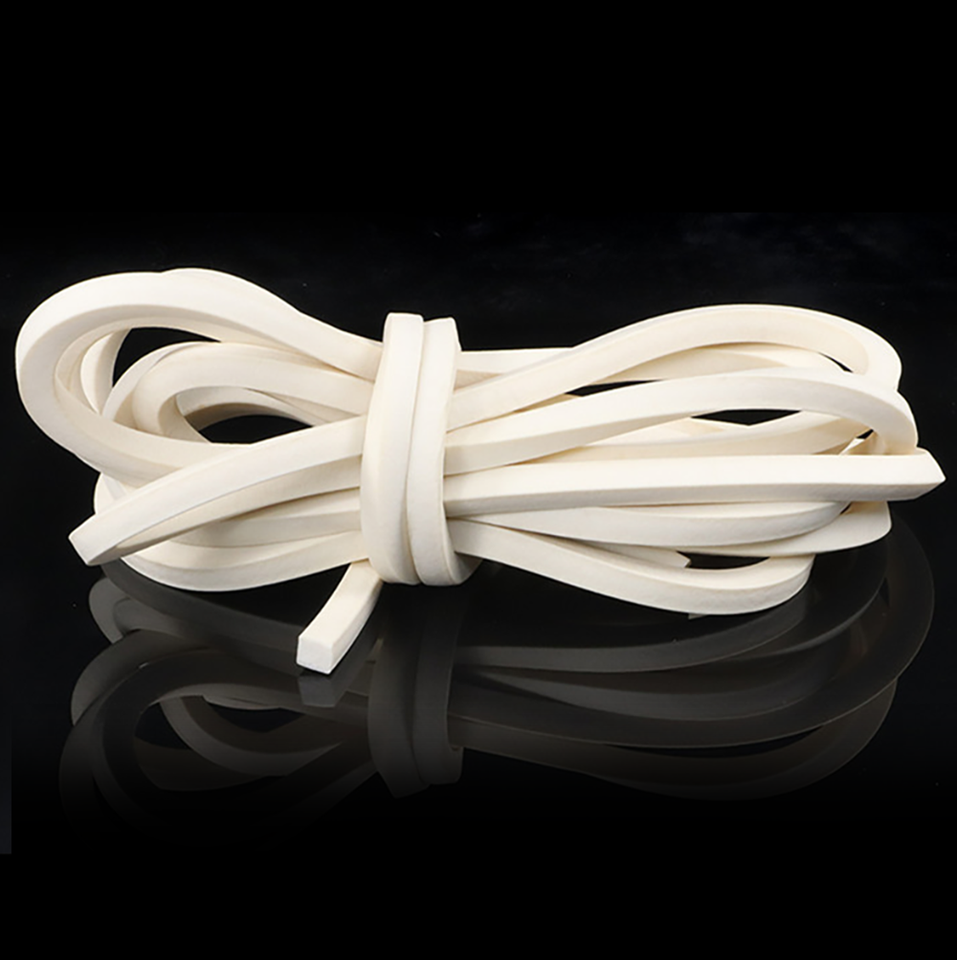 Silicone Rubber Sponge Strip Square Seal Strip Closed Cell White Foam ...